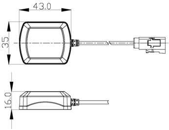 High Gain External Car GPS Antenna For Navigation System
