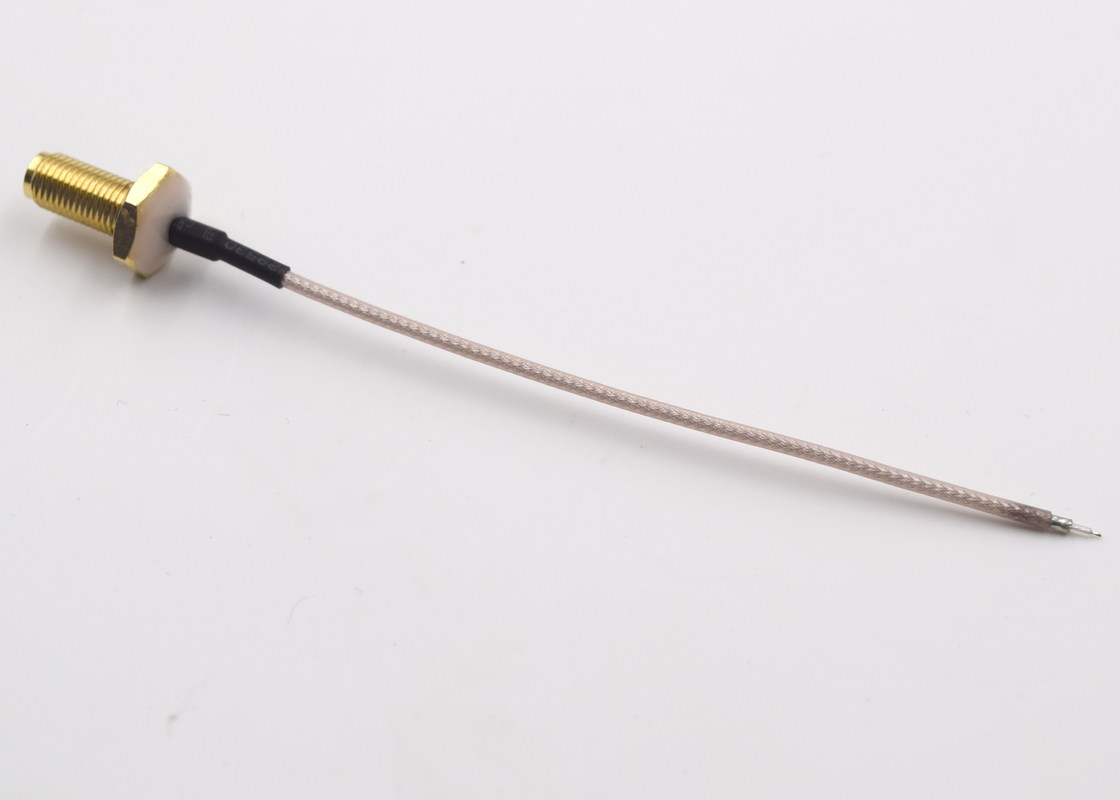 Waterproof RF Cable Assembly SMA Female With RG 178 Cable For Vehicle RoHs