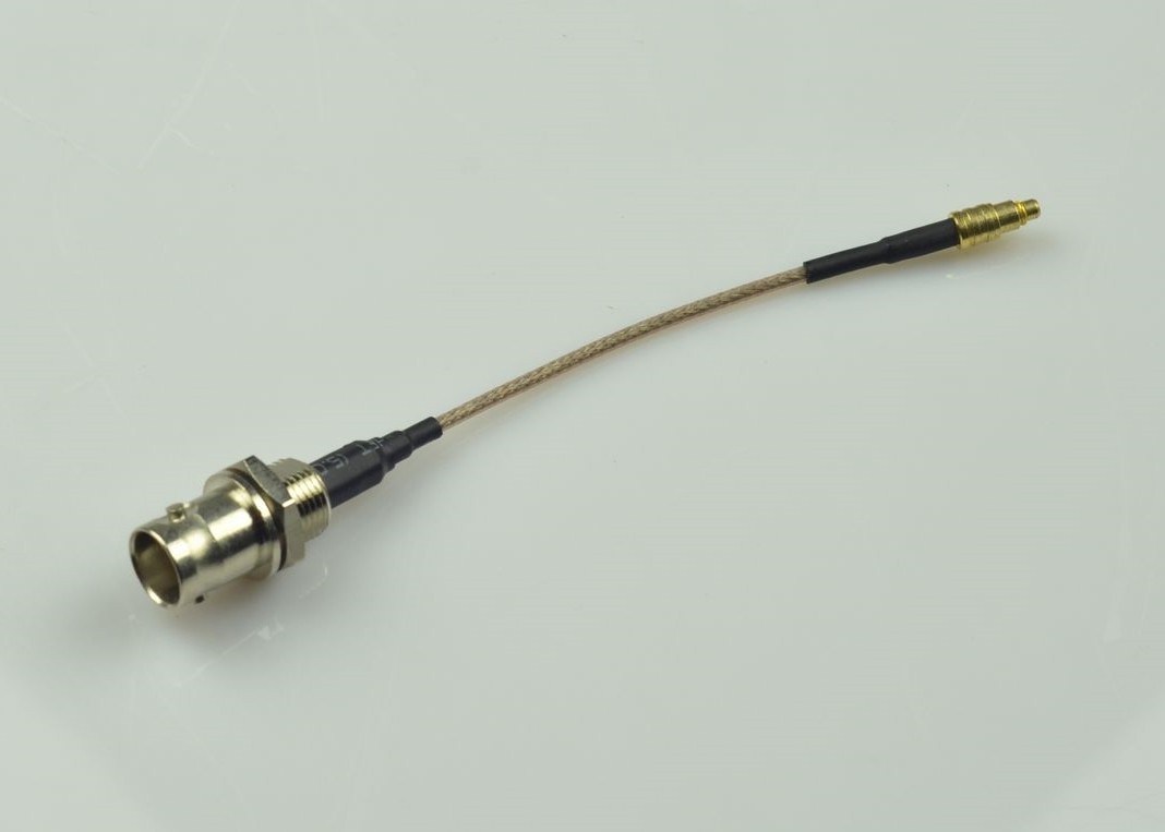 Low Loss BNC Female To MMCX Male Straight Connector RF Coaxial Cable ...